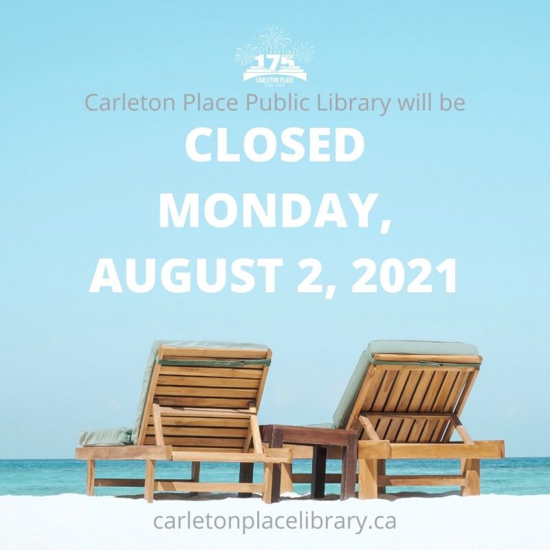 Happy Long Weekend! – Carleton Place Public Library