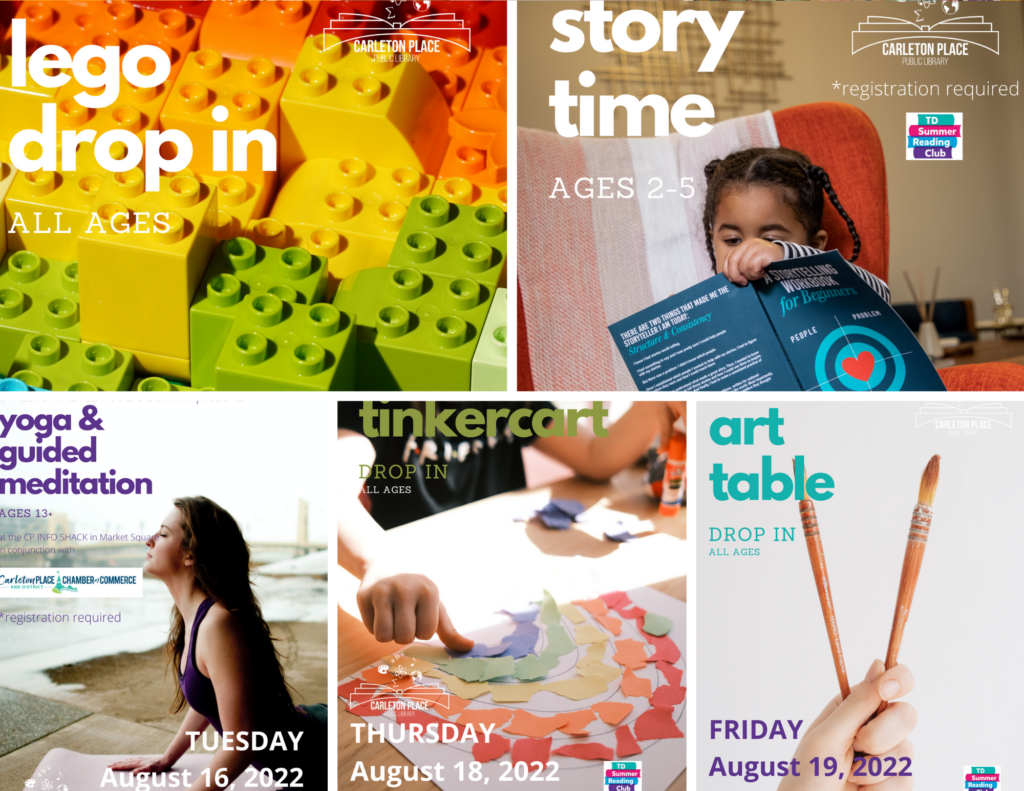 Register for Summer Programs - August 15-19, 2022 - Carleton Place ...