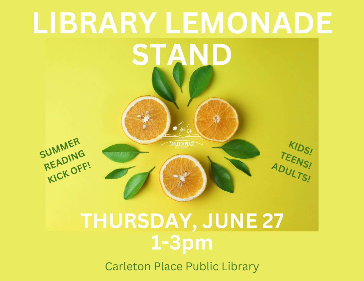 Kick-off to Summer Reading with our Library Lemonade Stand! - Carleton ...