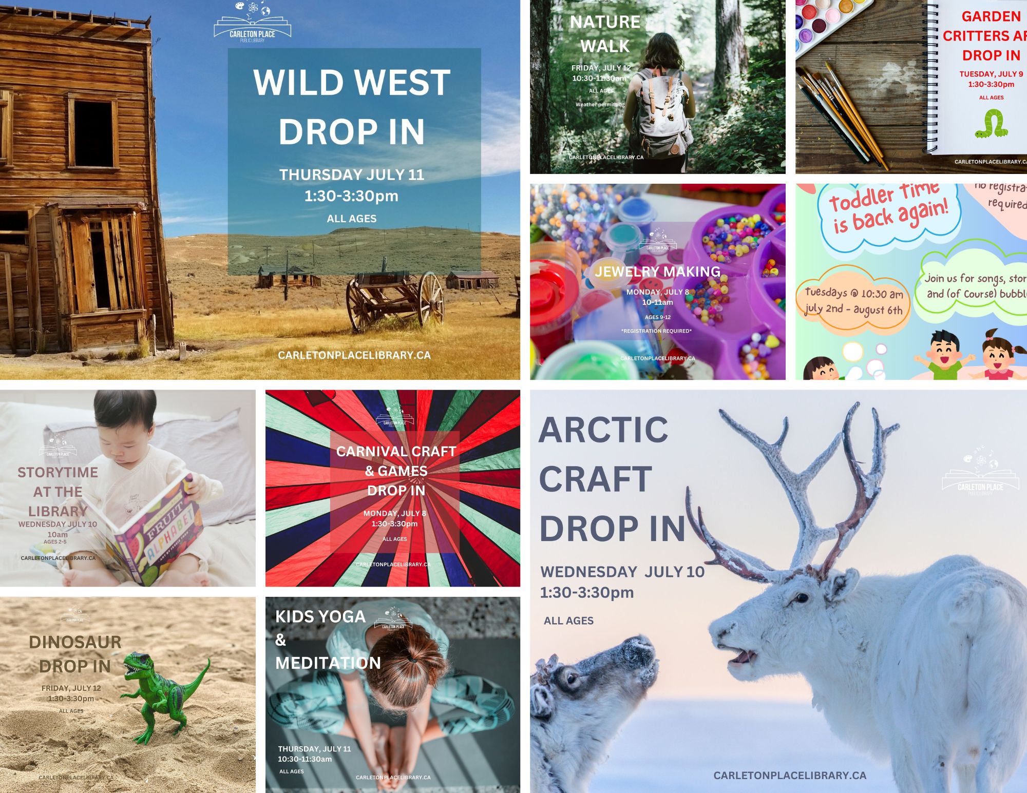 Weekly Programs - July 8-12, 2024 - Carleton Place Public Library